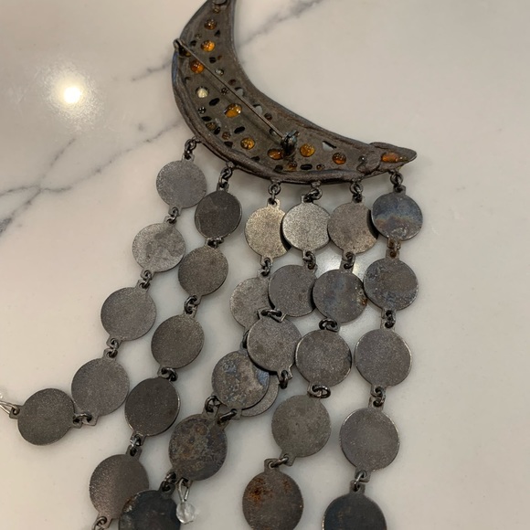 Jewelry | Vintage Half Moon Pin | Poshmark